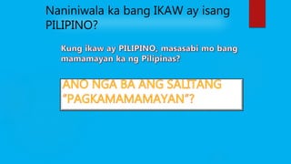 Konsepto at katuturan ng pagkamamamayan (citizenship) | PPTX