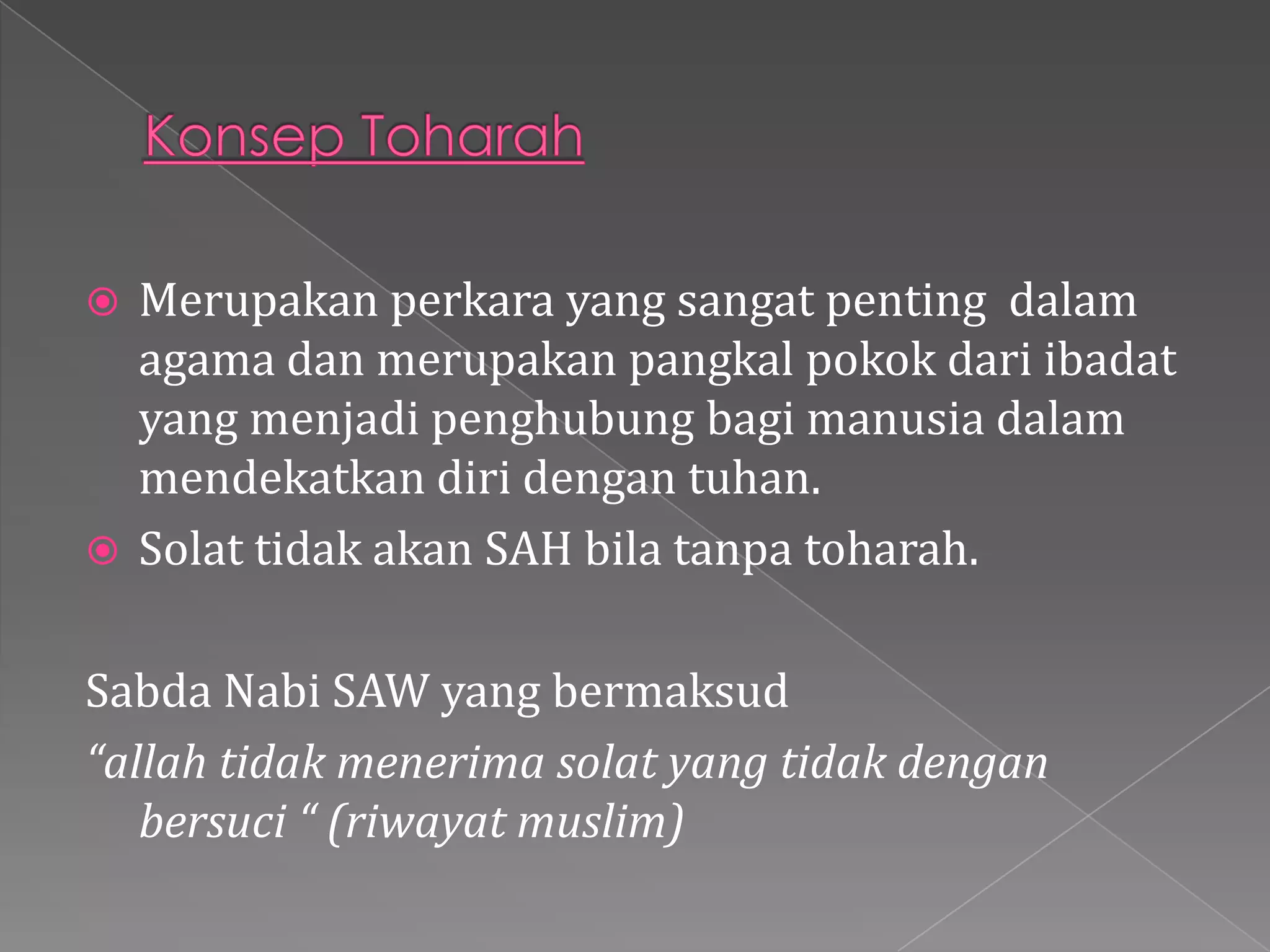 Konsep toharah | PPTX