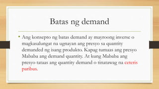 Konsepto ng demand | PPTX