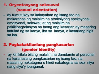 Konsepto ng Gender at Sex | PPTX