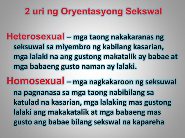 Konsepto ng Gender at Sex | PPTX