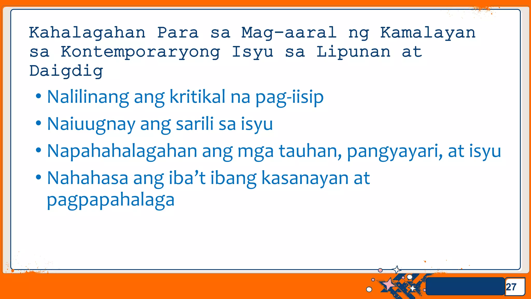 Konsepto ng kontemporaryong isyu | PPTX