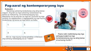 Konsepto ng kontemporaryong isyu | PPTX