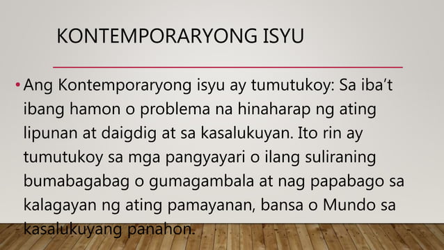 Konsepto ng Kontemporaryong Isyu.pptx