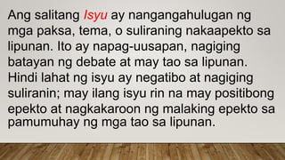 Konsepto ng Kontemporaryong Isyu.pptx