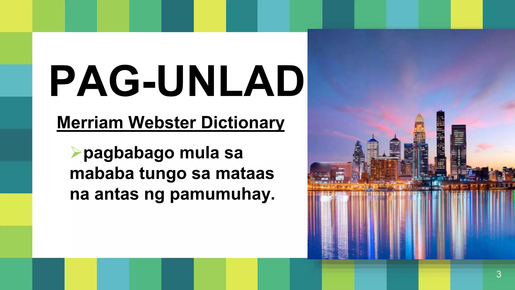 Konsepto Ng Pag Unlad Ppt