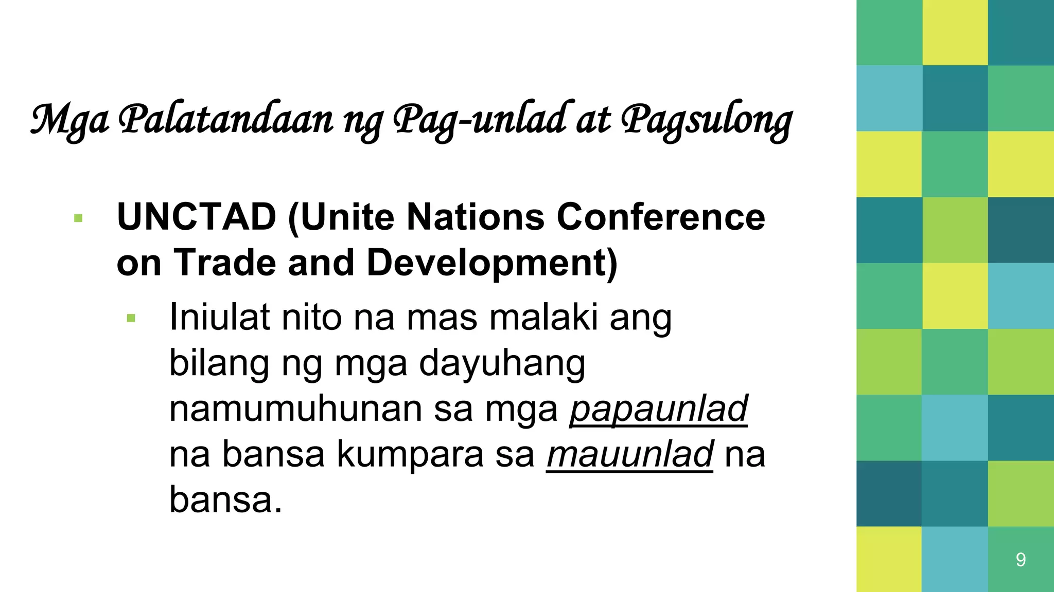 Konsepto ng pag unlad | PPTX