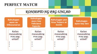 Konsepto ng pag unlad | PPTX