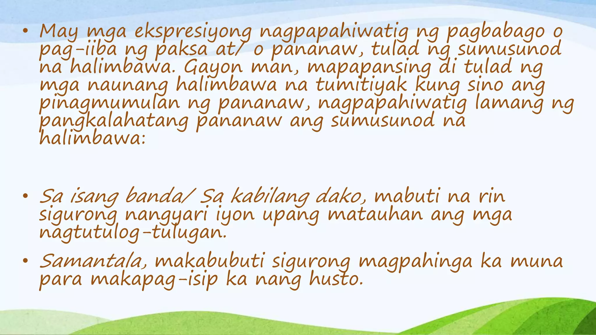 Konsepto ng pananaw komentaryong panradyo | PPTX