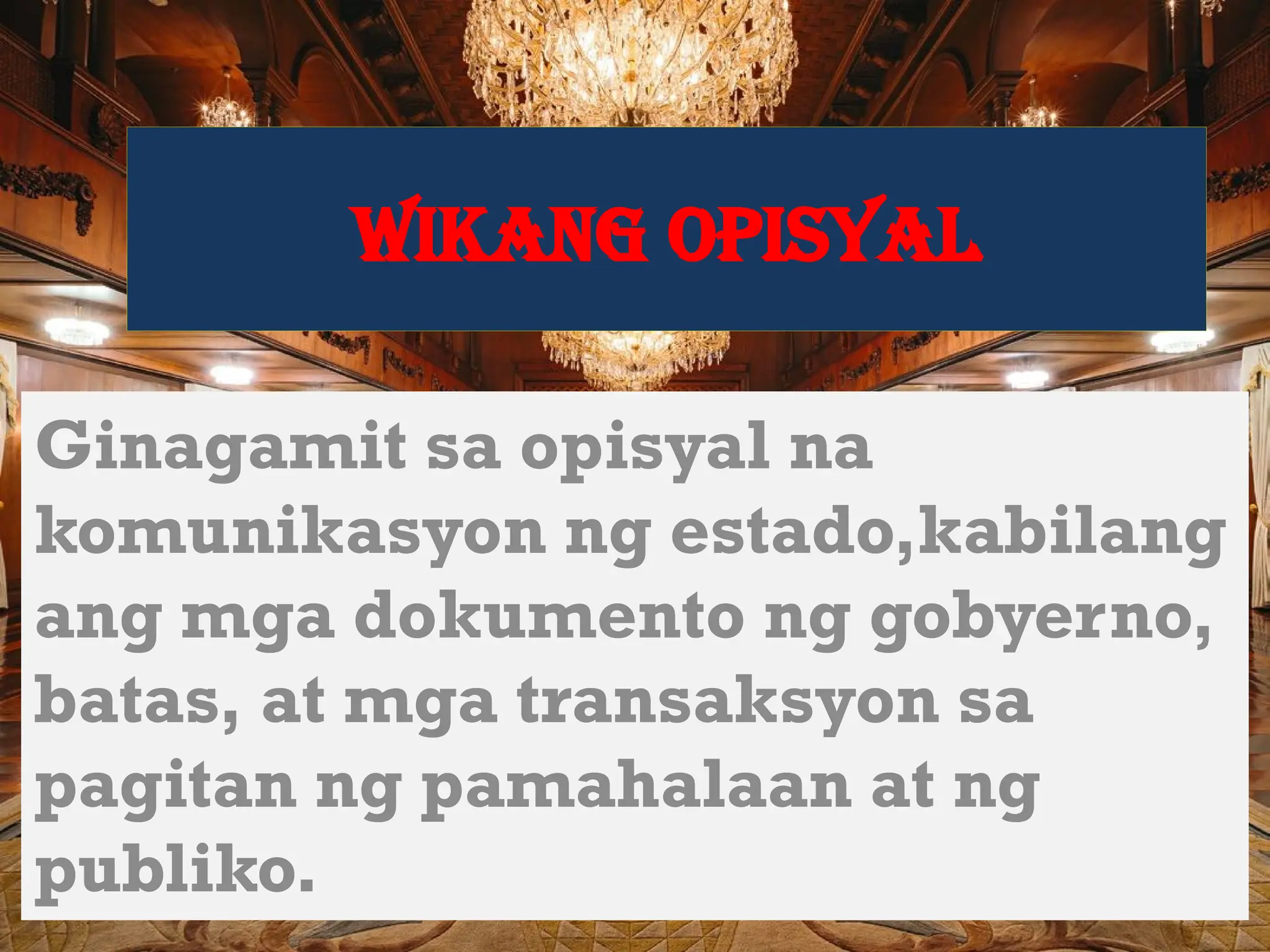 Konseptong Pangwika [Wikang Pambansa, Wikang Opisyal.pptx