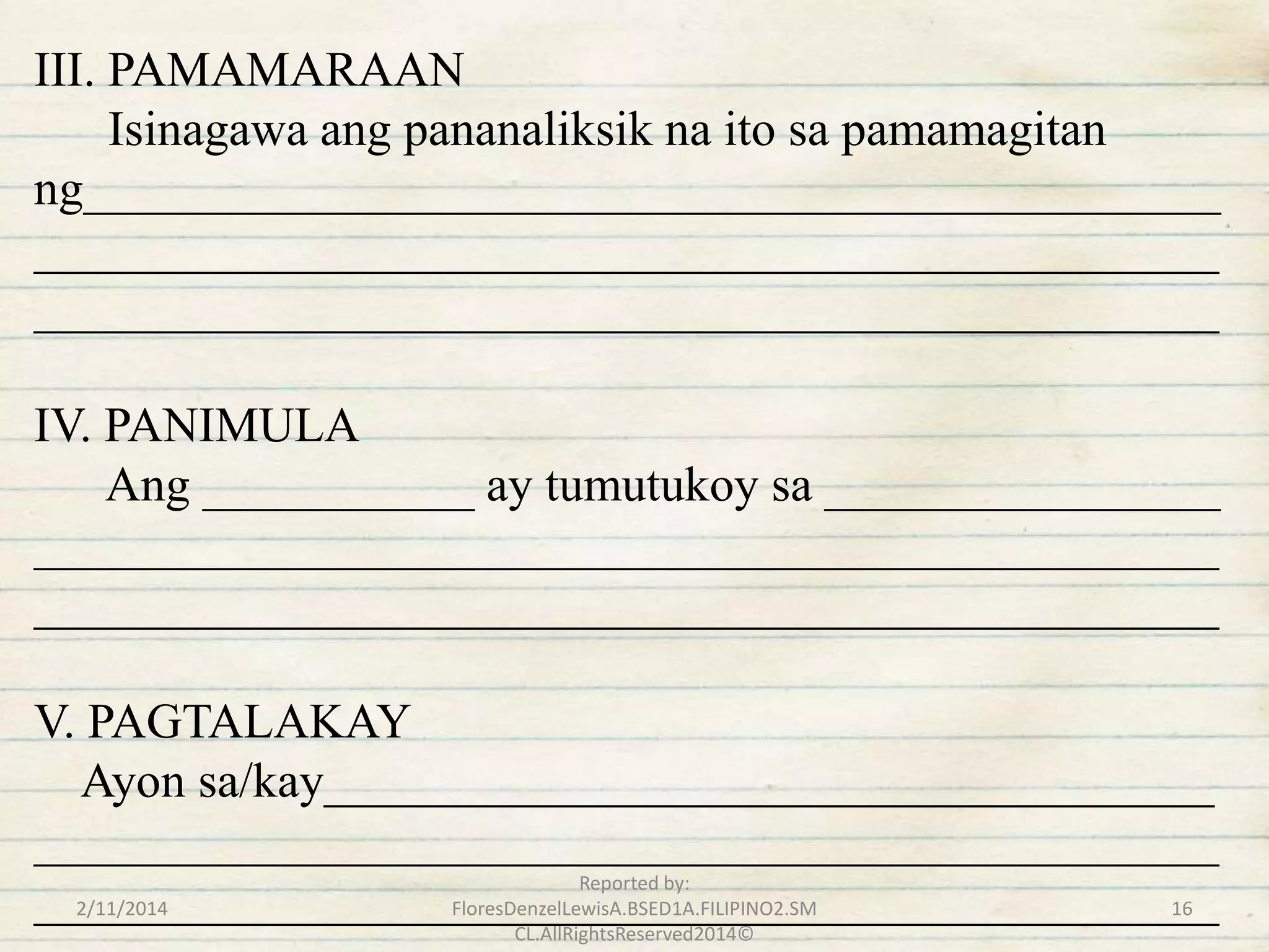 Konseptong papel. filipino | PPTX