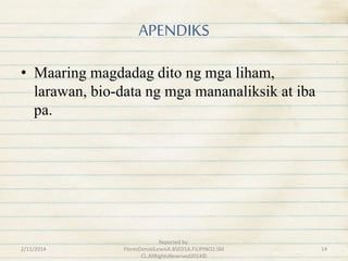 Konseptong papel. filipino | PPTX