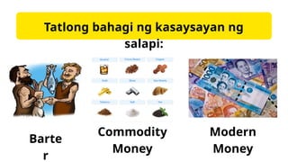 KONSEPTO NG PERA, URI NG PERA AT KASAYSAYAN NG PERA | PPTX