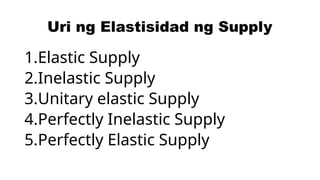 KONSEPTO NG supply sa araling panlipunan | PPTX