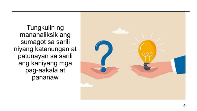 Konsepto sa Pananaliksik sa pagbasa at Pagsusuri Tungo sa tekstong ...