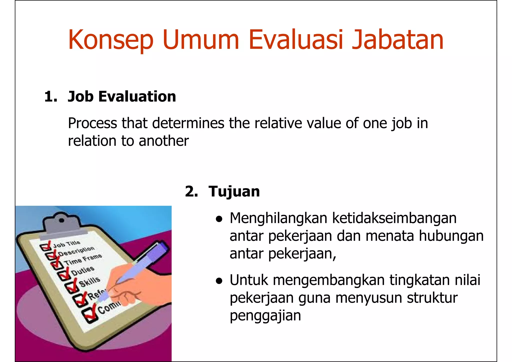 Konsep Umum Evaluasi Jabatan PNS | PDF