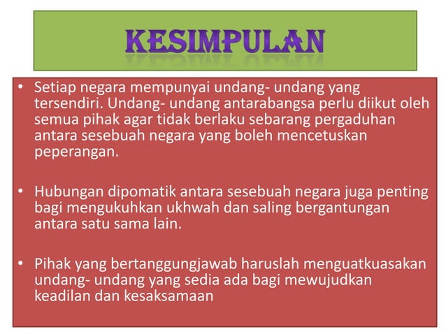 Konsep undang undang antarabangsa - amir | PPTX