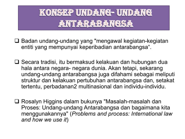 Konsep undang undang antarabangsa - amir | PPTX