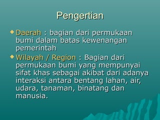 Konsep wilayah | PPT