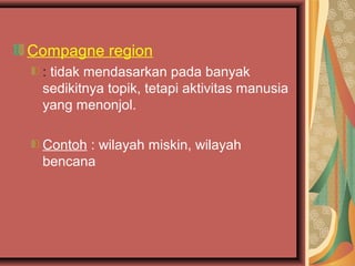 Konsep Wilayah dan Pusat Pertumbuhan | PPT