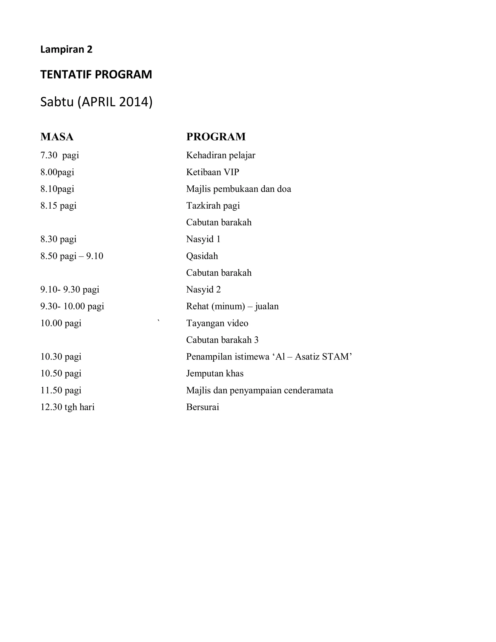 Konsert amal samttar 2014 | PDF