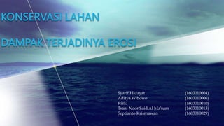 konservasi lahan dampak terjadinya erosi.pptx