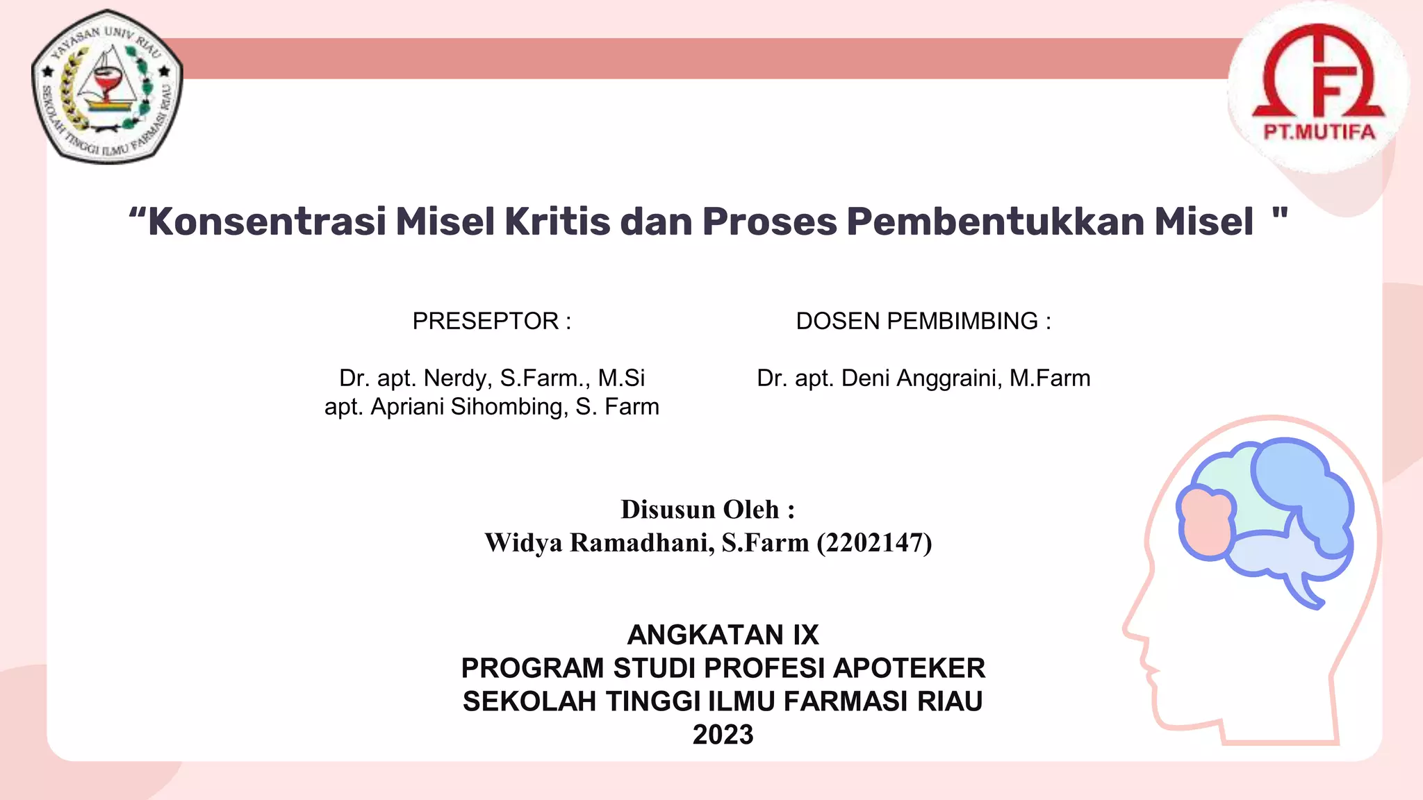 Konsetrasi Misel Kritis & Proses Terbentuknya Misel_ Widya Ramadhani ...
