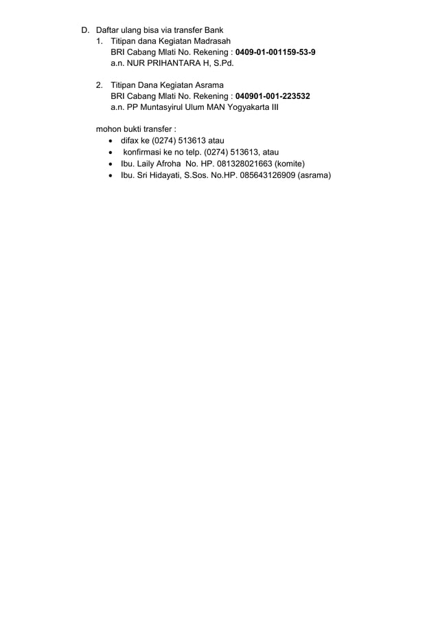 Konsideran pengum 1 ppdb 2014 | PDF