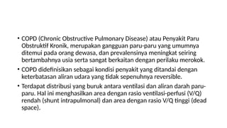 Konsiderasi Anestesi pada penderita PPOK | PPTX