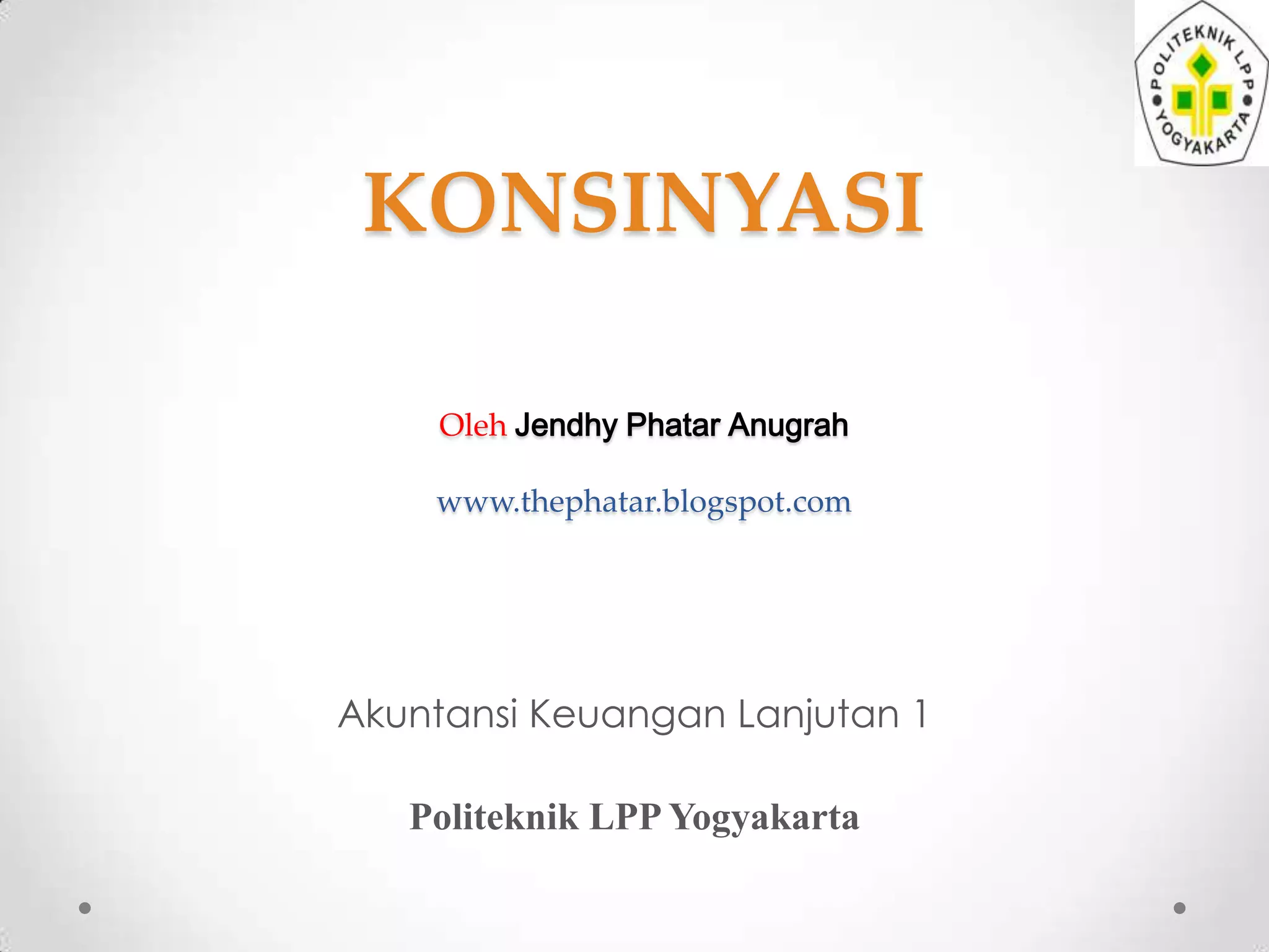 Konsinyasi | PPTX