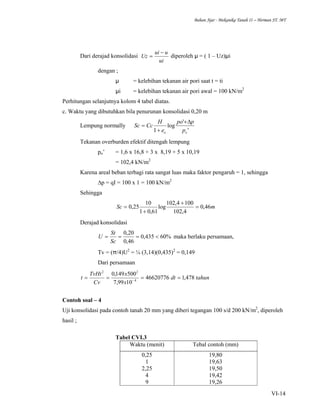 Konsolidasi lanjutan | PDF