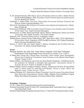 KONSOLIDASI TANAH PERKOTAAN DALAM RANGKA PENYEDIAAN TANAH UNTUK PENATAAN PERUMAHAN DAN PEMUKIMAN ...