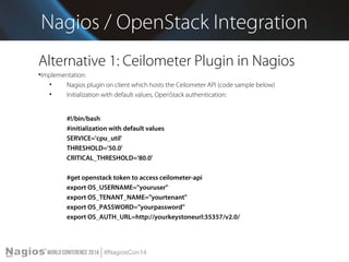 Nagios Conference 2014 - Konstantin Benz - Monitoring Openstack The Relationship Between Nagios ...