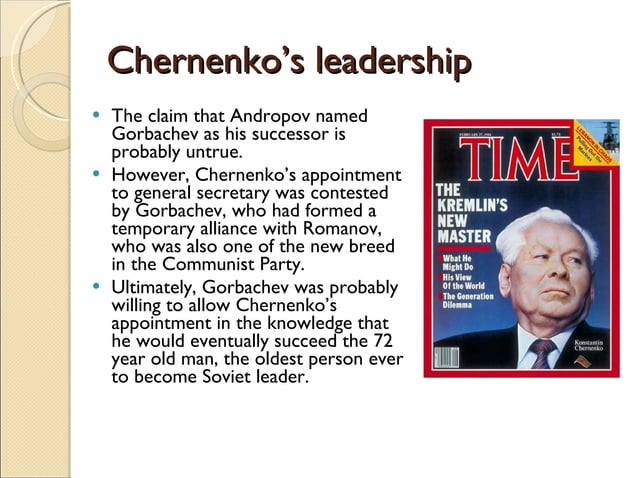 Konstantin chernenko | PPT | Politics