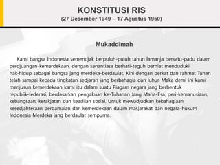 Konstitusi ris | PPTX