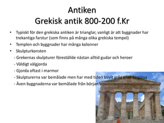 Konst och kulturhistoria | PPT