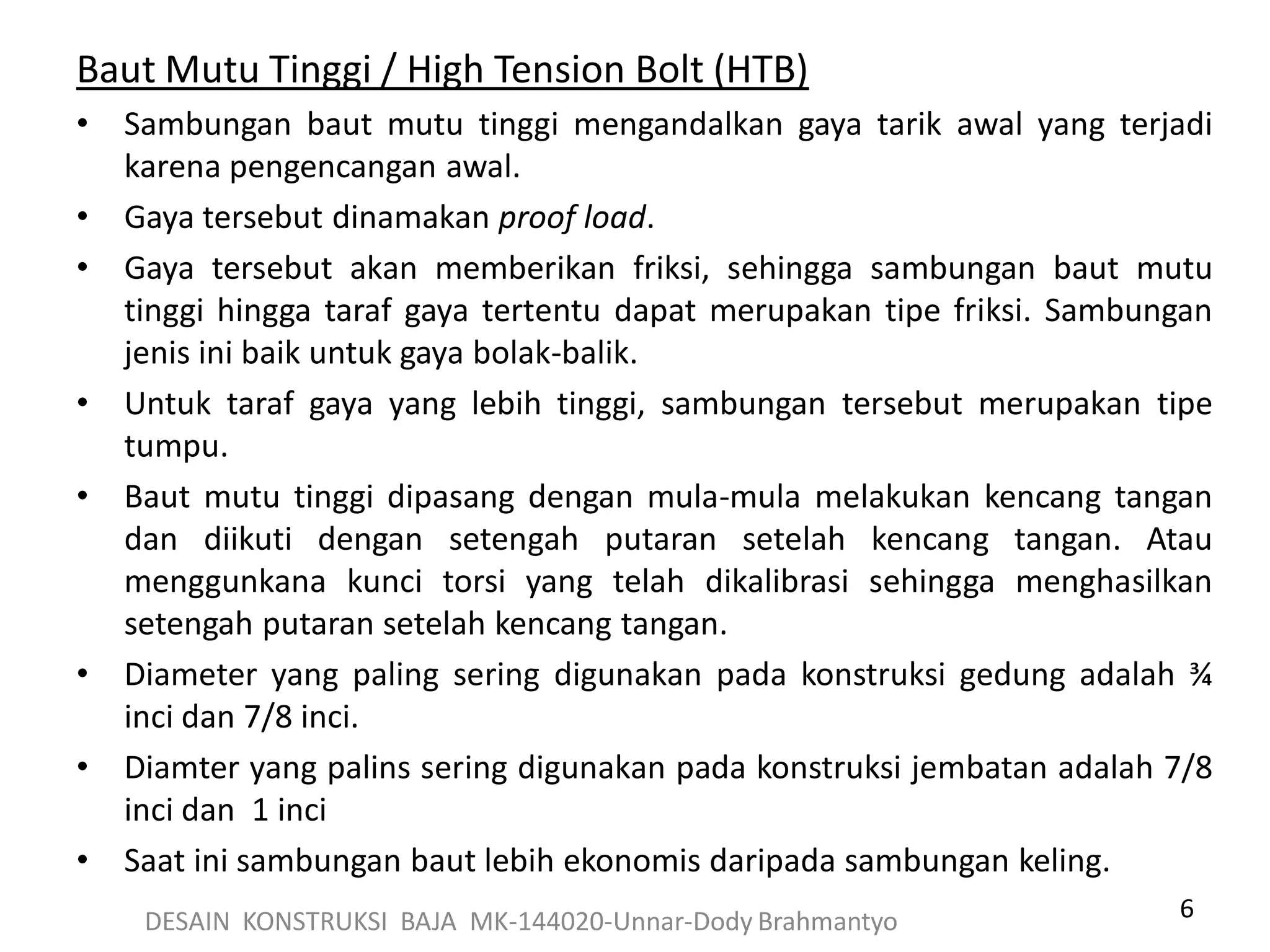 Konstruksi baja-3 sambungan-baut | PDF