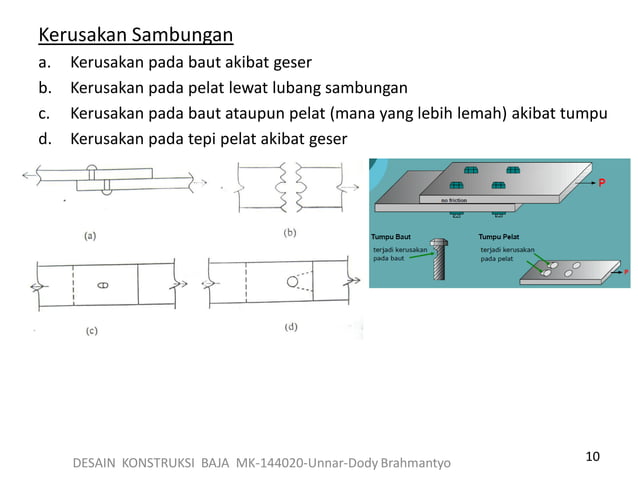Konstruksi baja-3 sambungan-baut | PDF
