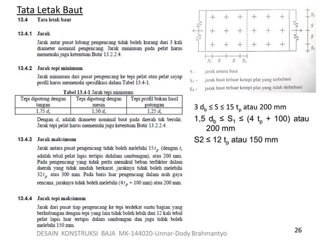 Konstruksi baja-3 sambungan-baut | PDF