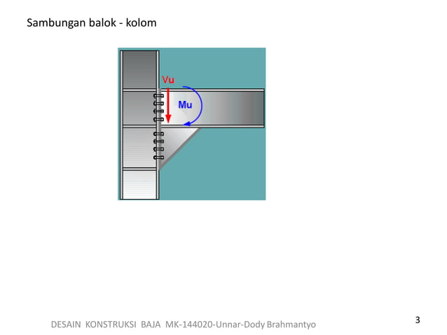 Konstruksi baja-3 sambungan-baut | PDF