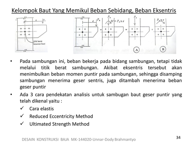 Konstruksi baja-3 sambungan-baut | PDF