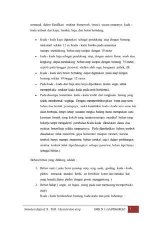 Konstruksi atap | DOCX