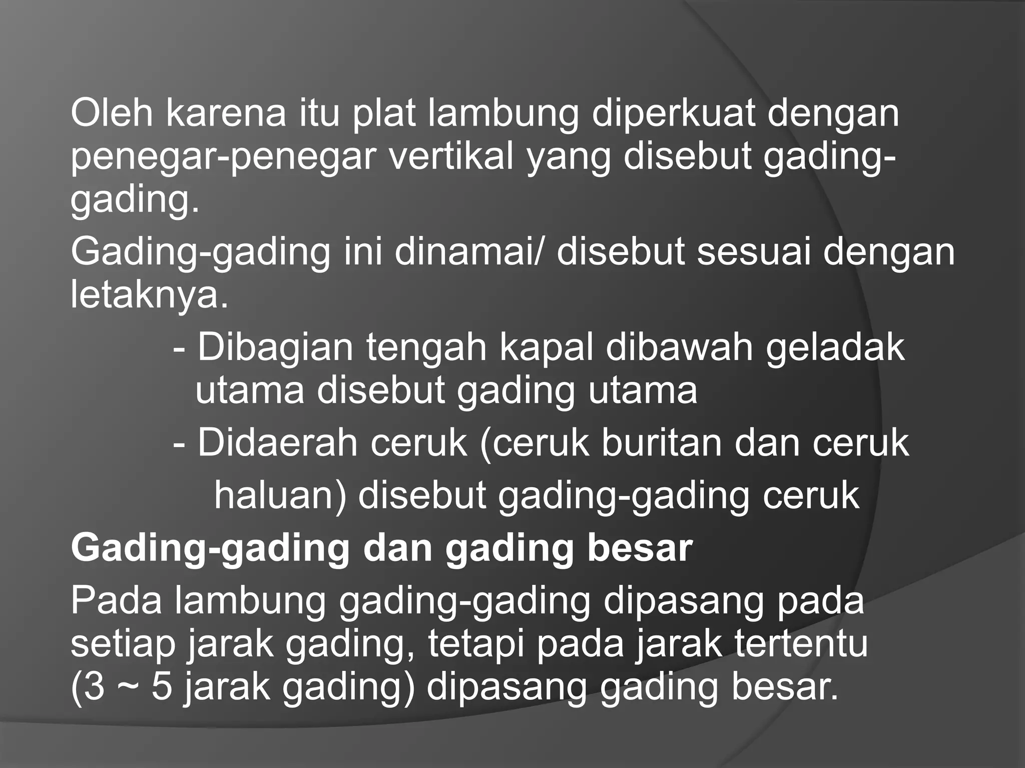 Konstruksi lambung | PPTX