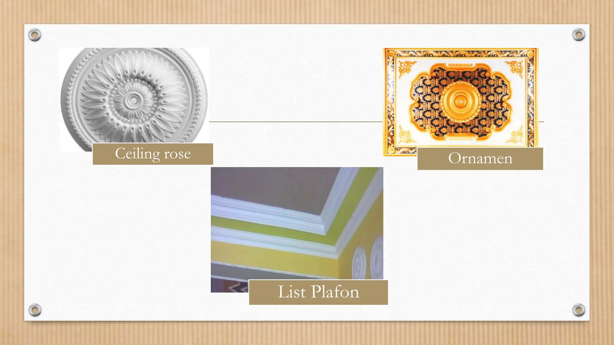 Konstruksi Plafon atau sering disebut juga langit-langit | PPTX