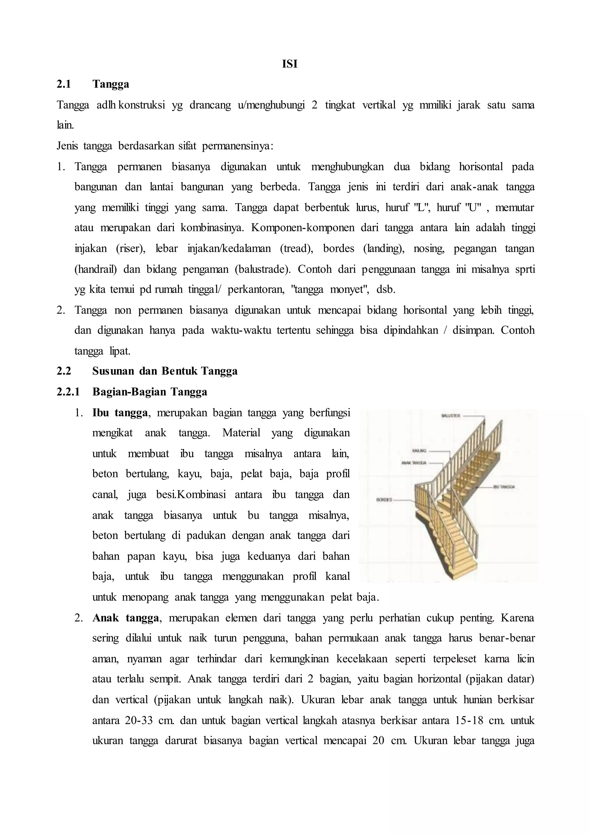 Konstruksi Bangunan - Tangga | DOC