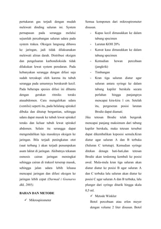 Konsumsi oksigennnnn | PDF