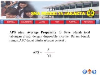 Konsumsi, tabungan dan investasi | PPTX
