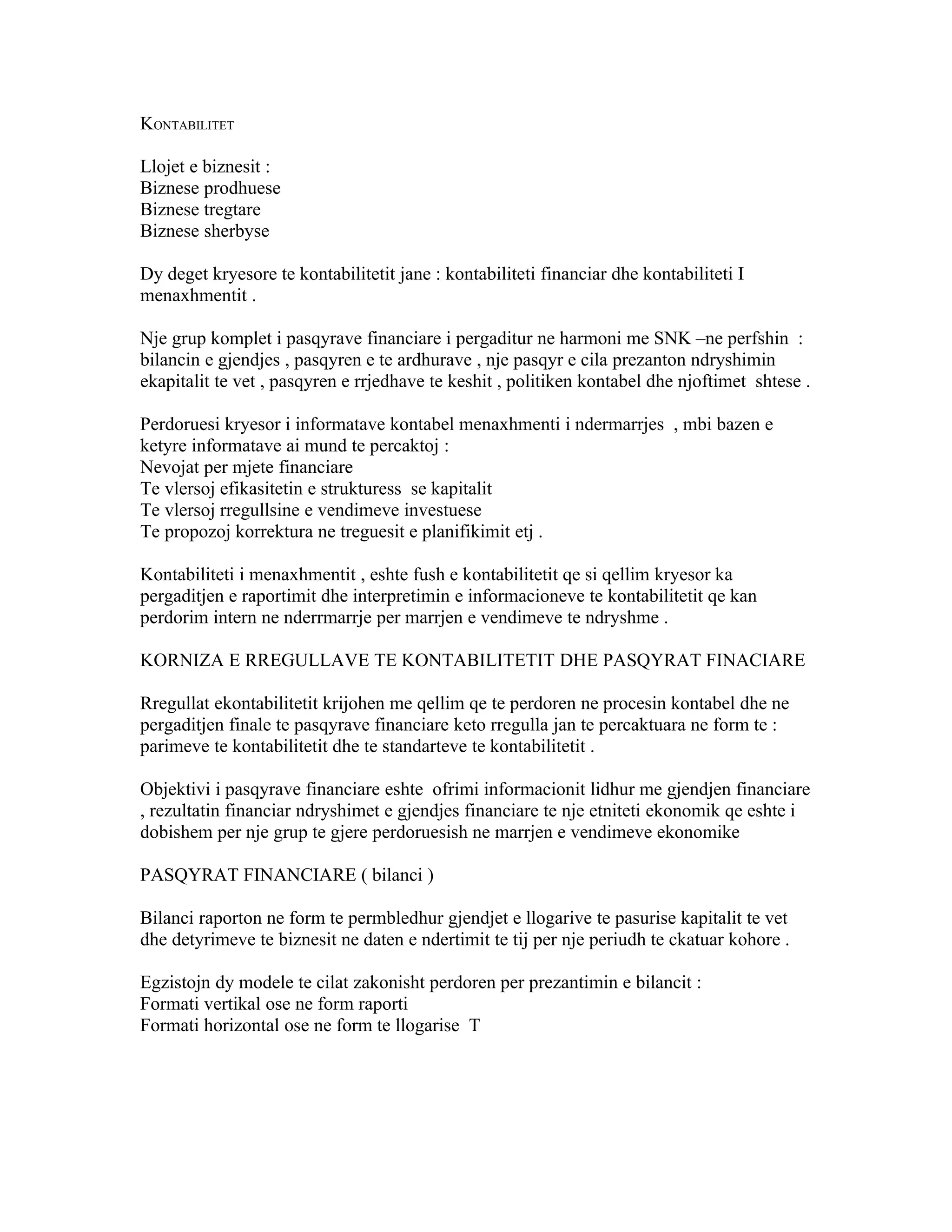 Kontabilitet pytje-pergjigje | PDF