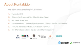 How Simon AI and Bluetooth LE are Simplifying Asset Tracking in Operational Environments | PPT