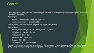 Konteks, Data Flow Diagram dan Kamus Data | PPTX
